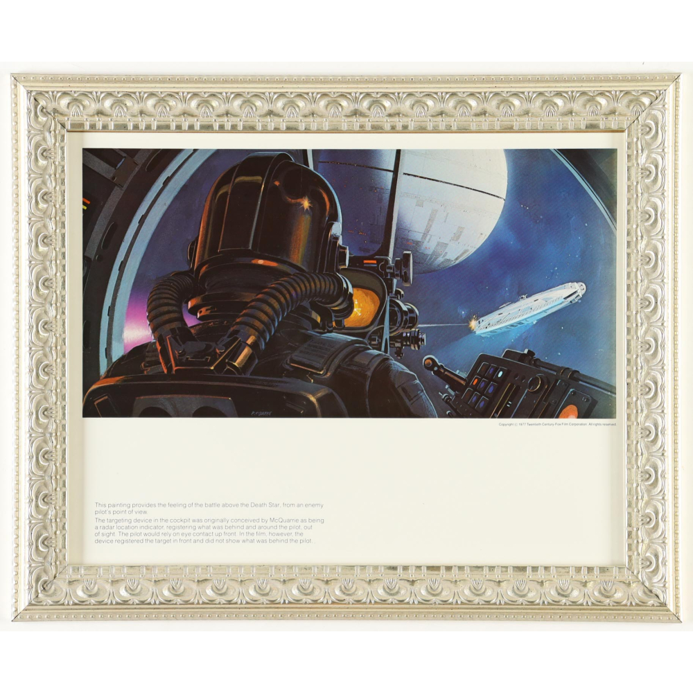 Star Wars "X-Wing Firing At Millennium Falcon" 1977 Ralph McQuarrie ...