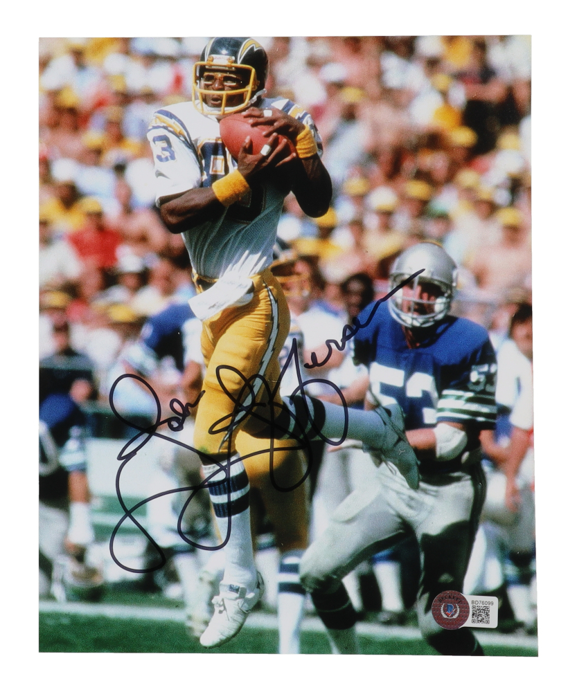 John Jefferson Signed Chargers 8x10 Photo (Beckett) | Pristine Auction