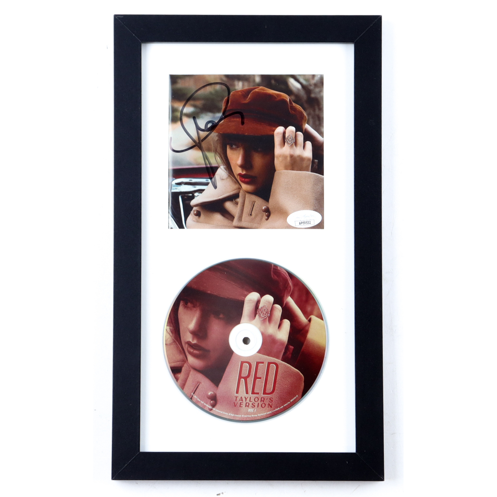 Taylor Swift Signed "Red (Taylor's Version)" Custom Framed CD Album ...