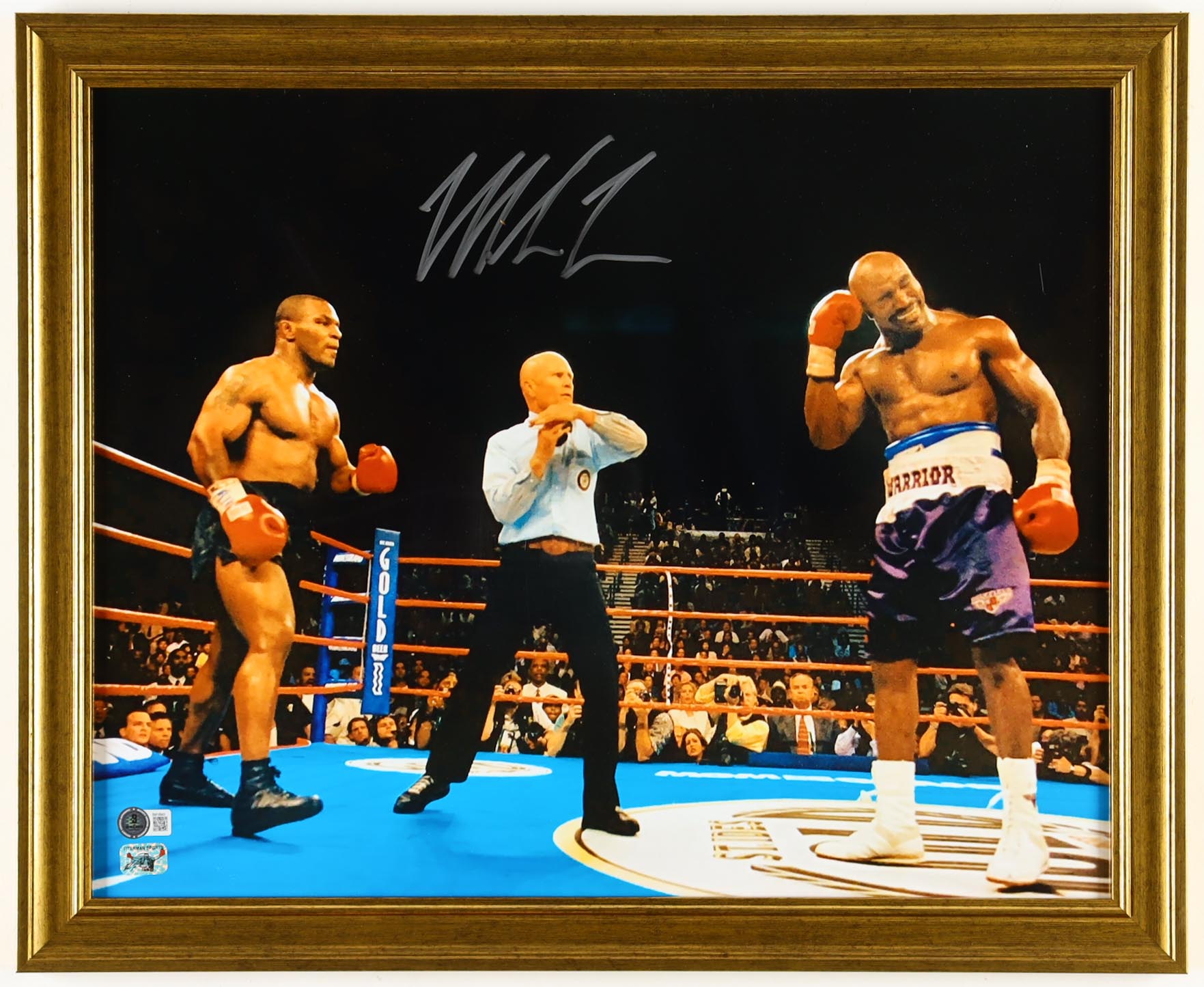 Mike Tyson Signed "Holyfield Ear Bite" Custom Framed Photo Display ...