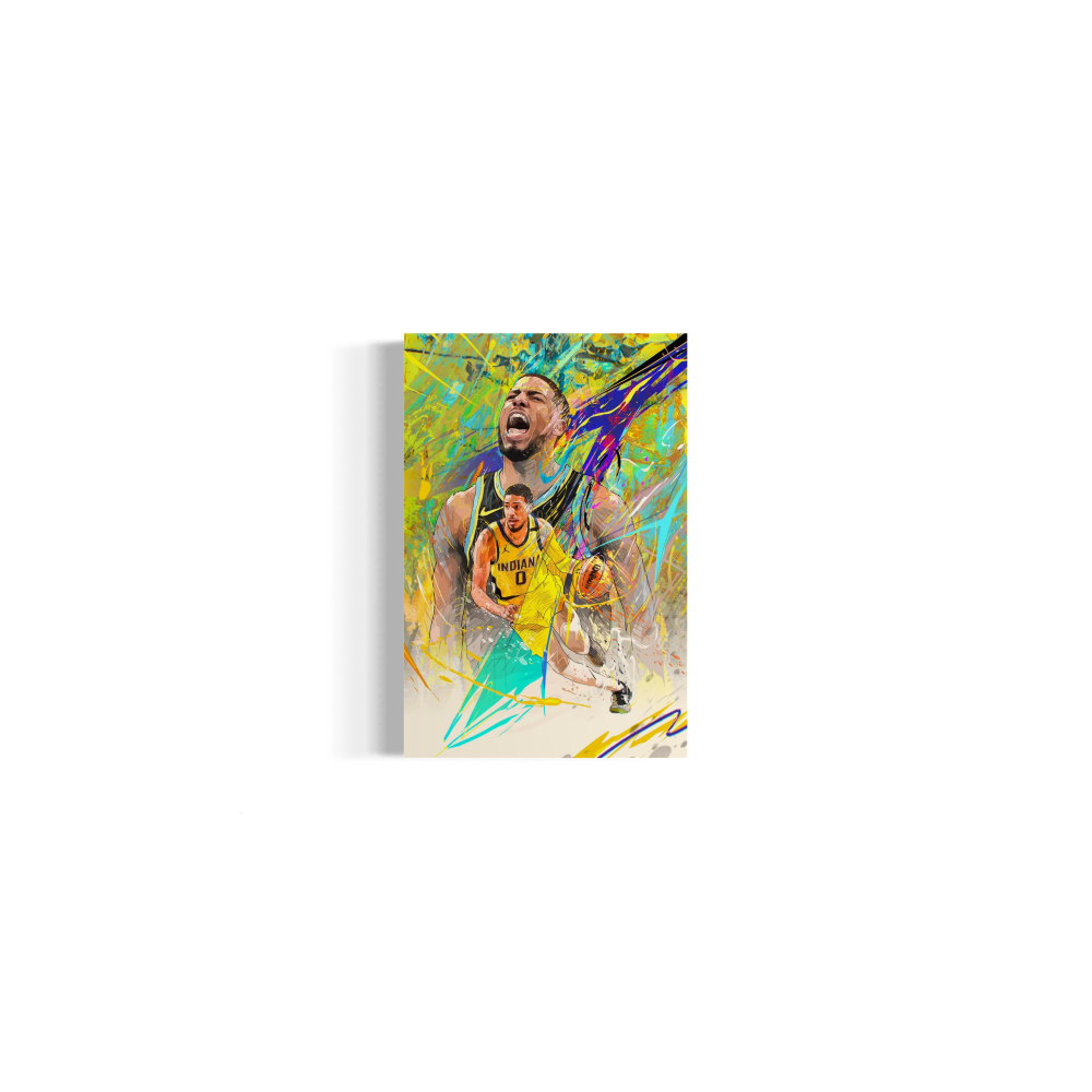 Tyrese Haliburton Pacers Custom Framed Canvas | Pristine Auction