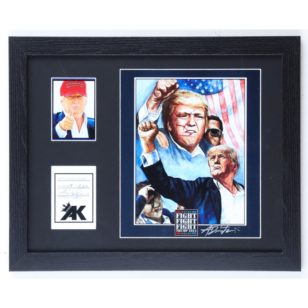 "Donald Trump 2024" Custom Framed Lithograph Print Display By Anthony ...