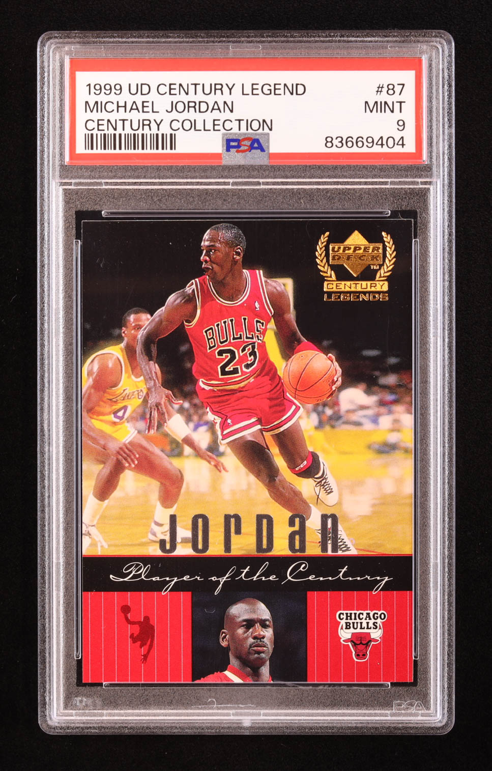 Michael Jordan 1999 Upper Deck Century Legends #87 (PSA 9) | Pristine ...