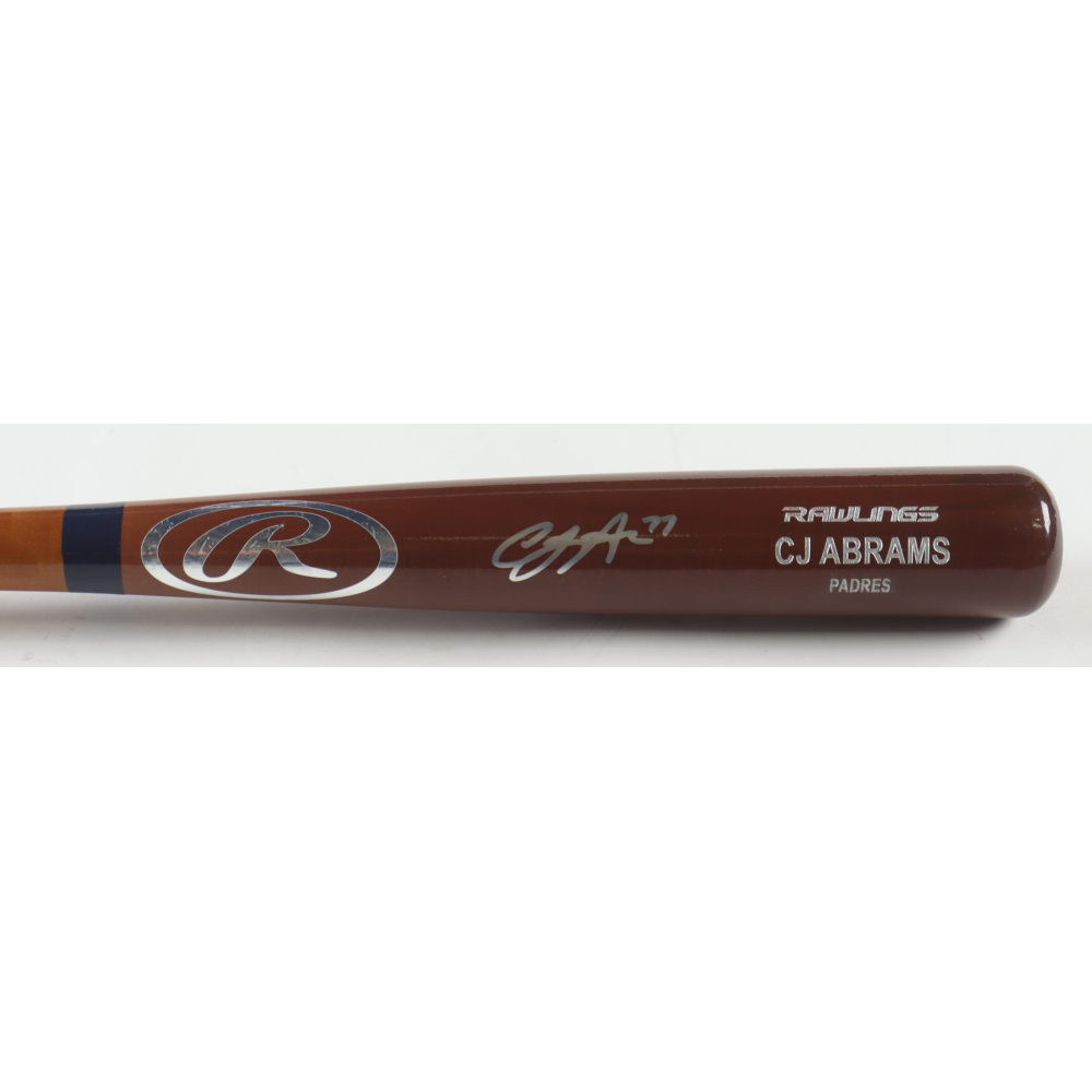 CJ Abrams Signed Rawlings Padres Player Model Baseball Bat (Beckett ...
