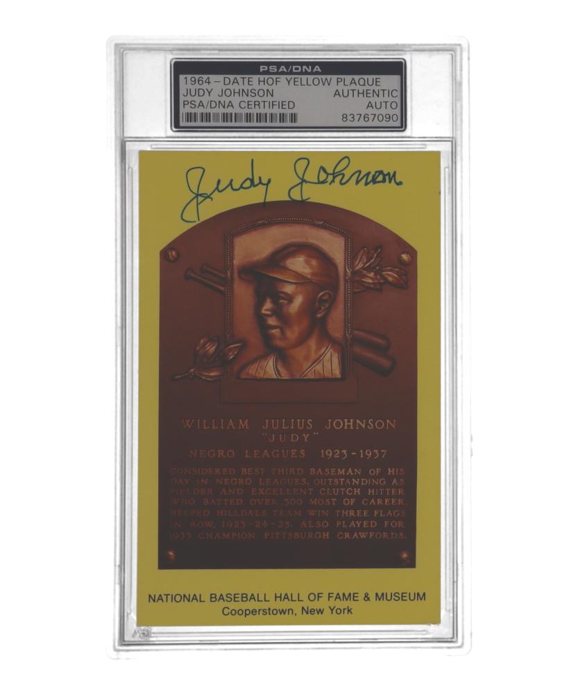 Judy Johnson Signed Hall of Fame Postcard (PSA) | Pristine Auction