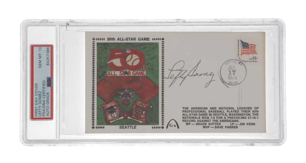 Lefty Gomez Signed 1979 FDC Envelope (PSA | Autograph Grade 10 ...