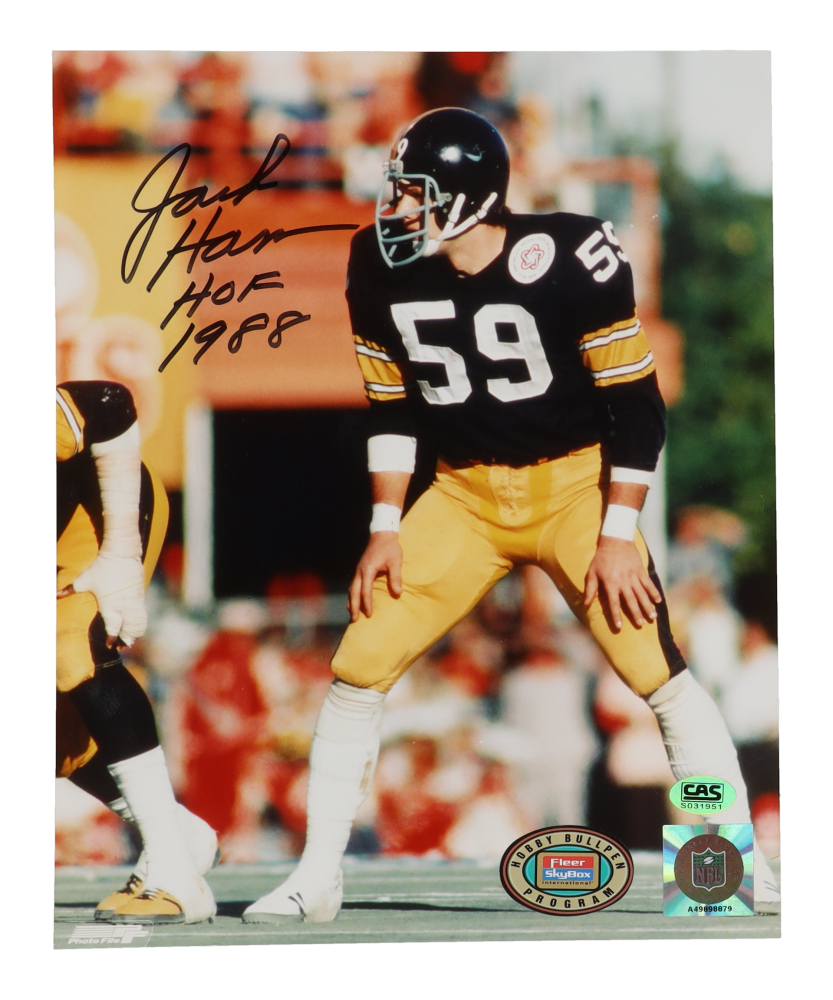 Jack Ham Signed Steelers 8x10 Photo Inscribed "HOF 1988" (CAS ...
