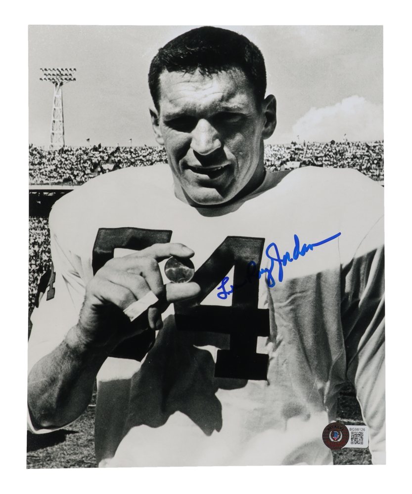 Lee Roy Jordan Signed Cowboys 8x10 Photo (Beckett) | Pristine Auction