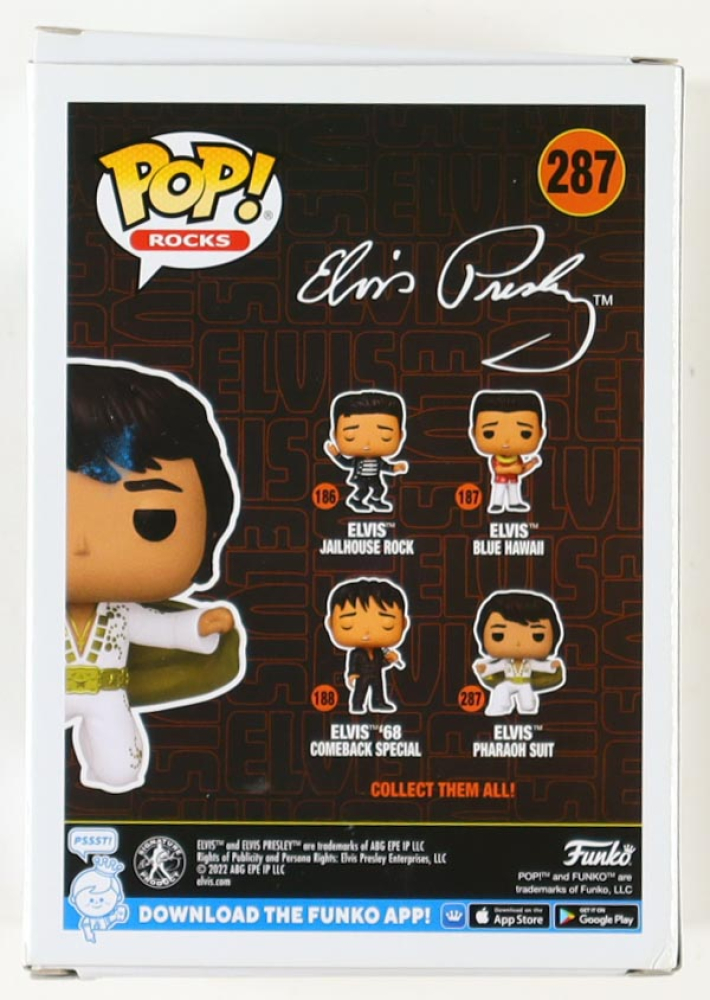Austin Butler Signed Elvis Presley #287 Elvis Pharaoh Suit Funko Pop ...