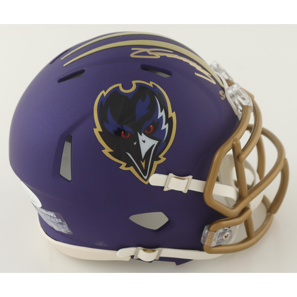 Zay Flowers Signed Ravens Speed Mini Helmet (JSA) | Pristine Auction