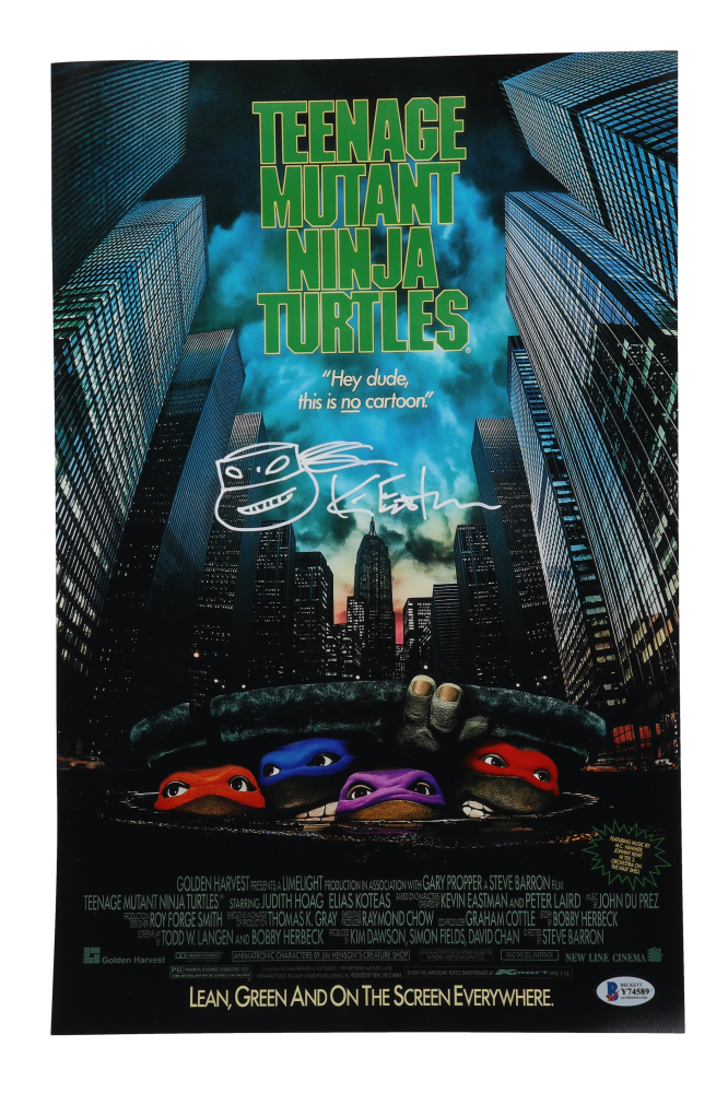 Kevin Eastman Signed "Teenage Mutant Ninja Turtles" 11x17 Photo With ...