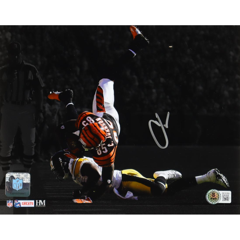 Chad Ochocinco Johnson Signed Bengals 8x10 Photo (Beckett) | Pristine ...