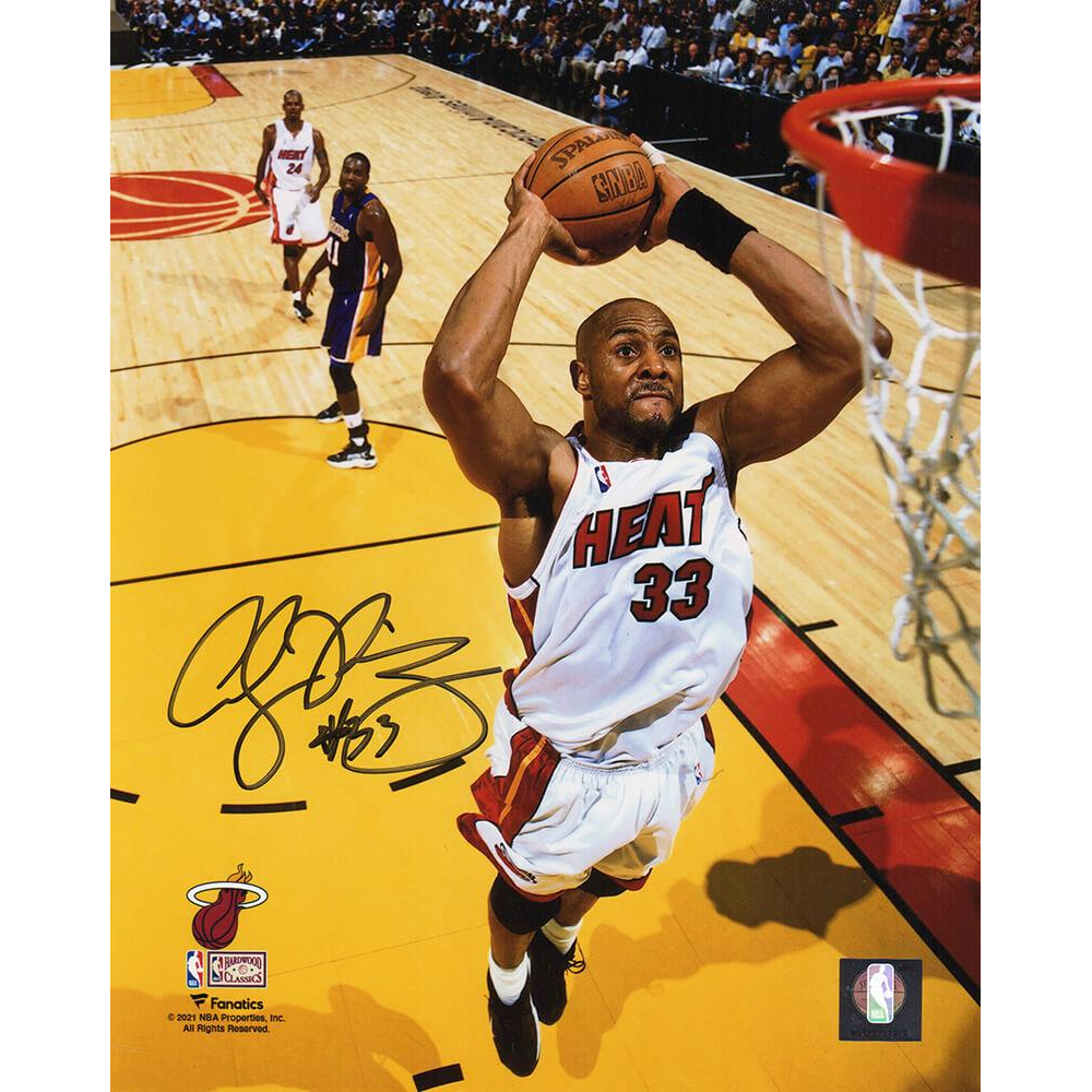 Alonzo Mourning Signed Heat 8x10 Photo (Schwartz) | Pristine Auction