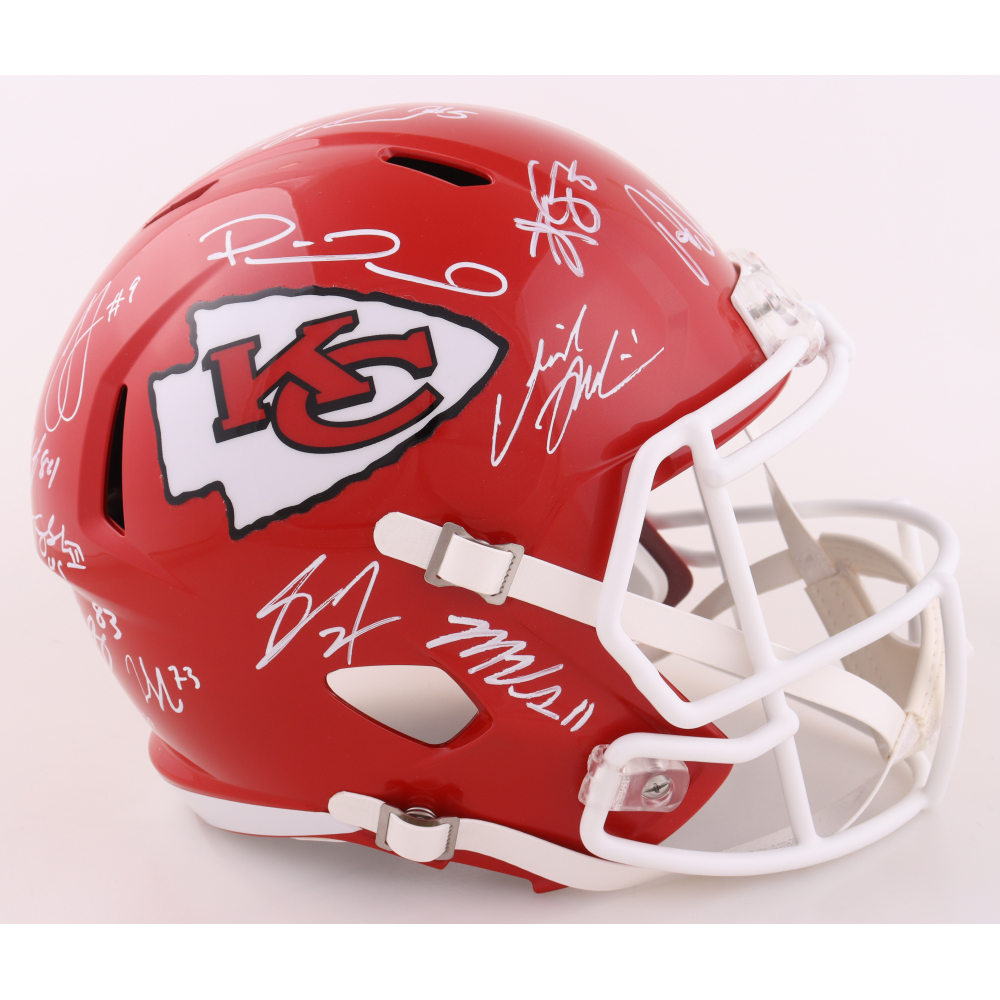 2022 Chiefs Full-Size Speed Helmet Team-Signed By (25) with Patrick ...