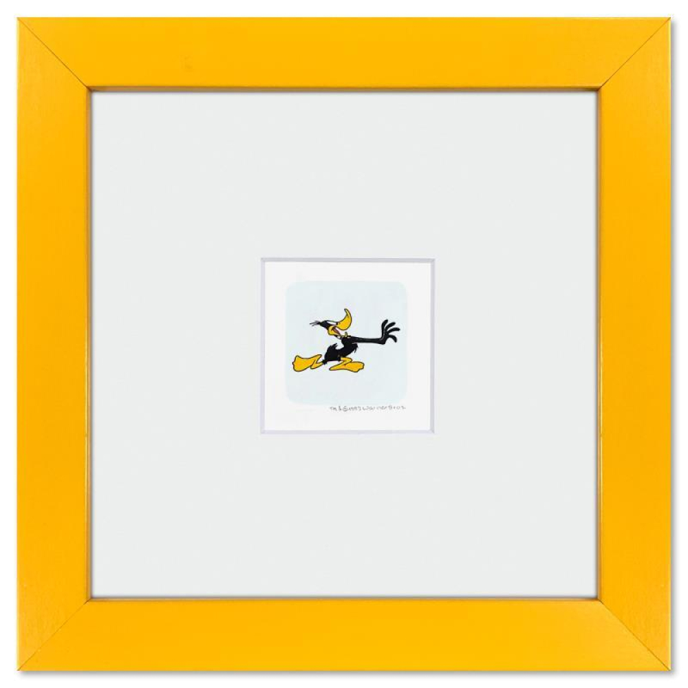 Warner Bros. "Daffy Duck" LE 9x9 Custom Framed Etching with Hand-Tinted ...