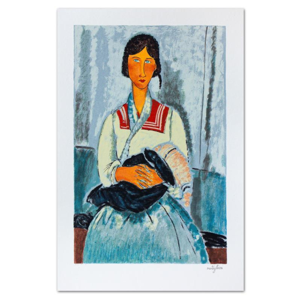 "Zingara Con Bambino" LE 16x10 Serigraph by Amedeo Modigliani ...