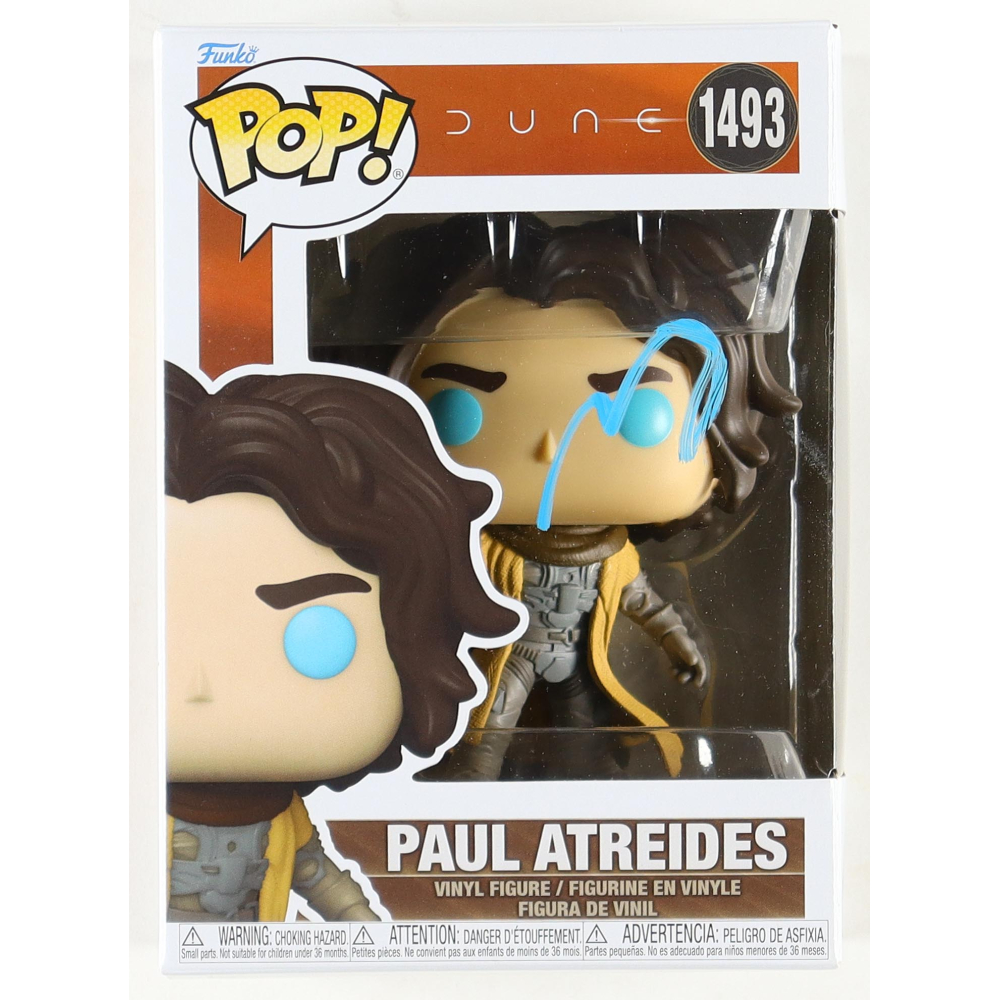Timothee Chalamet Signed "Dune" #1493 Paul Atreides Funko Pop! Vinyl ...