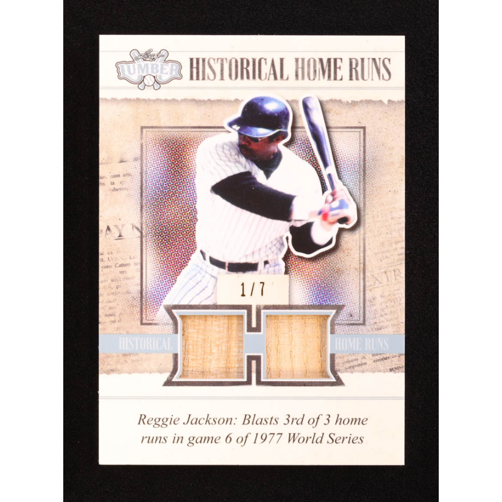 Reggie Jackson 2022 Leaf Lumber Historical Home Runs Navy Blue #HHR15 ...
