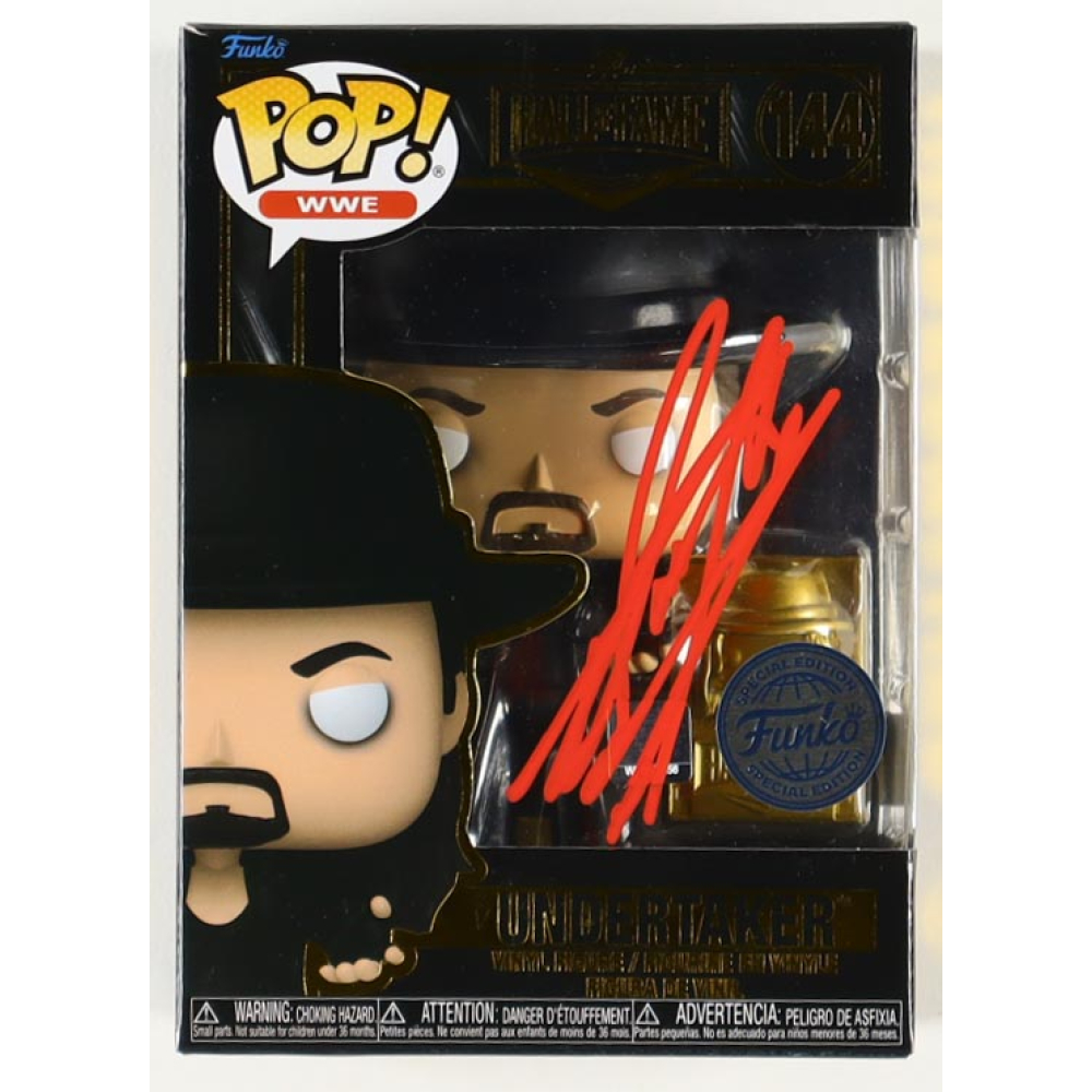 The Undertaker Signed "WWE Hall Of Fame" #144 Undertaker Funko Pop ...