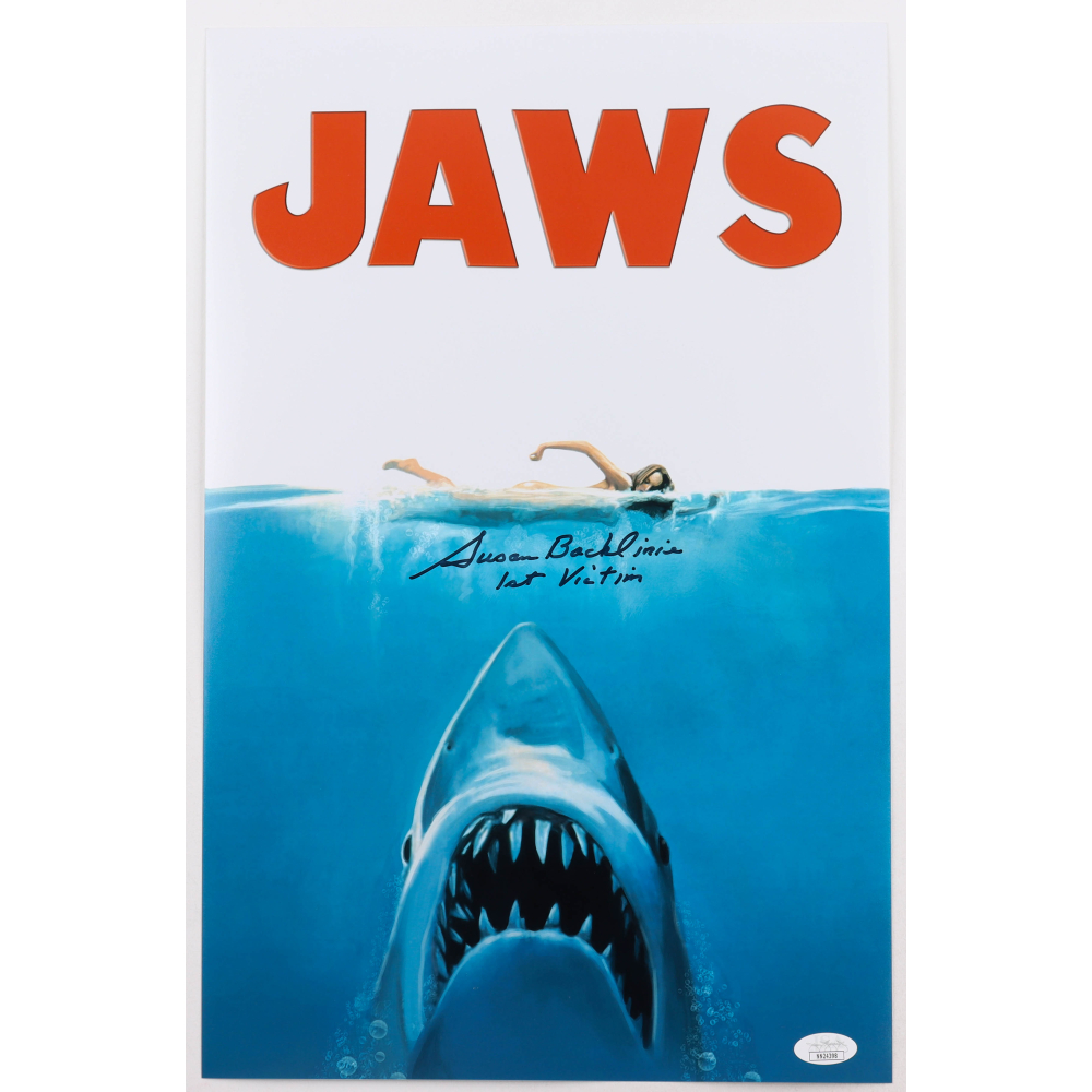Susan Backlinie Signed "Jaws" 11x17 Photo Inscribed "1st Victim" (JSA) | Pristine Auction