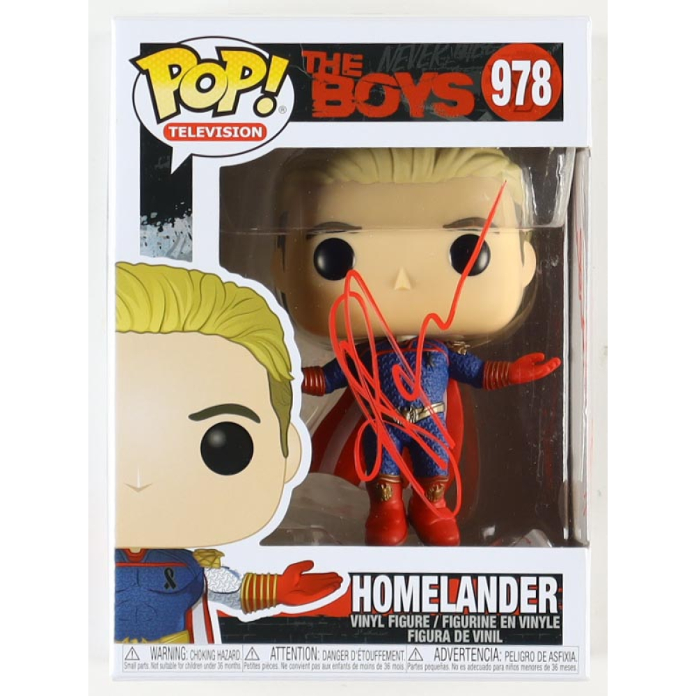 Antony Starr Signed "The Boys" #978 Homelander Funko Pop! Vinyl Figure ...