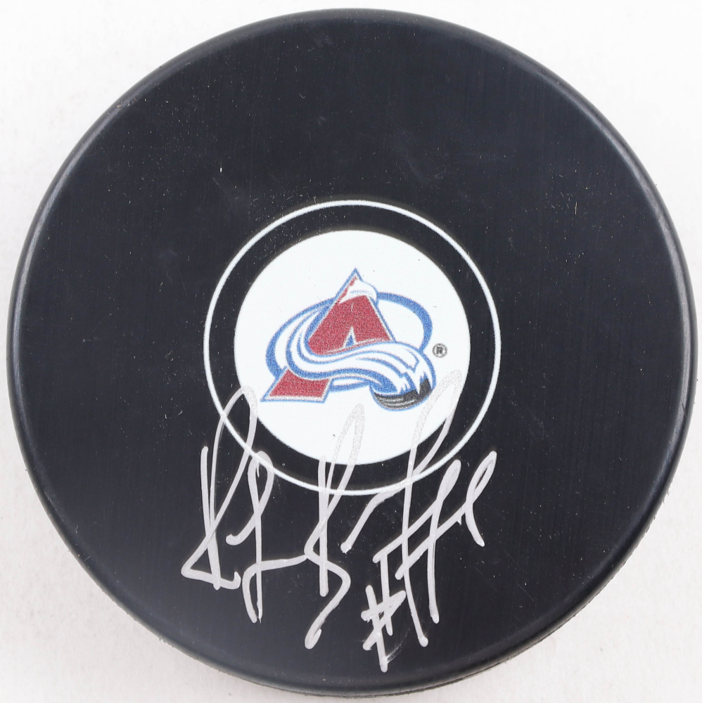 Ray Bourque Signed Avalanche Logo Hockey Puck (Schwartz) | Pristine Auction