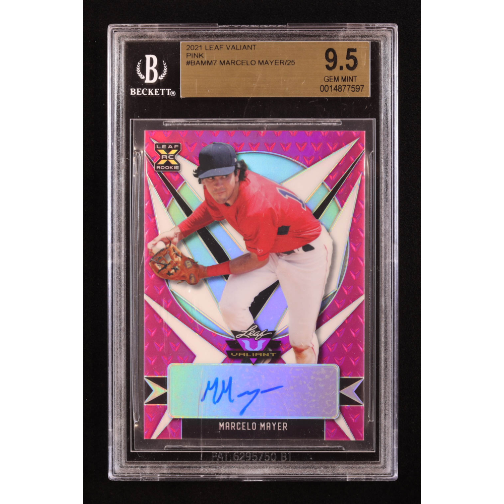 Marcelo Mayer 2021 Leaf Valiant Pink #BAMM RC #22/25 (BGS 9.5 ...