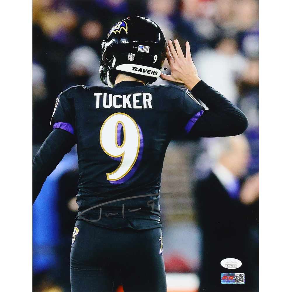 Justin Tucker Signed Ravens 11x14 Photo (JSA & PIA) | Pristine Auction