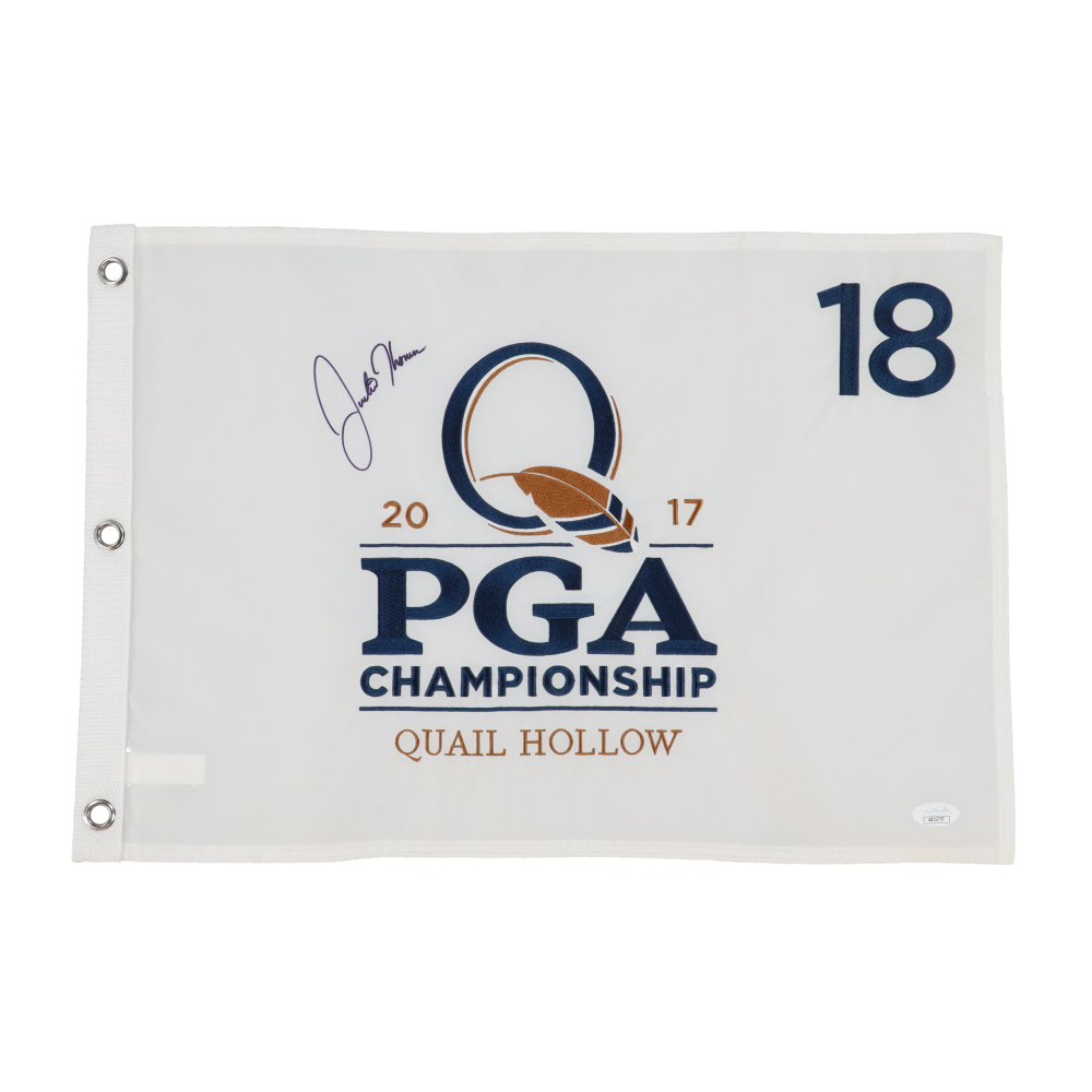 Justin Thomas Signed 2017 PGA Championship Golf Pin Flag (JSA ...