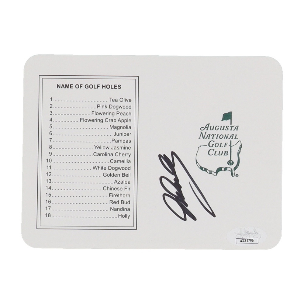 John Daly Signed Augusta National Golf Club Scorecard (JSA) | Pristine ...