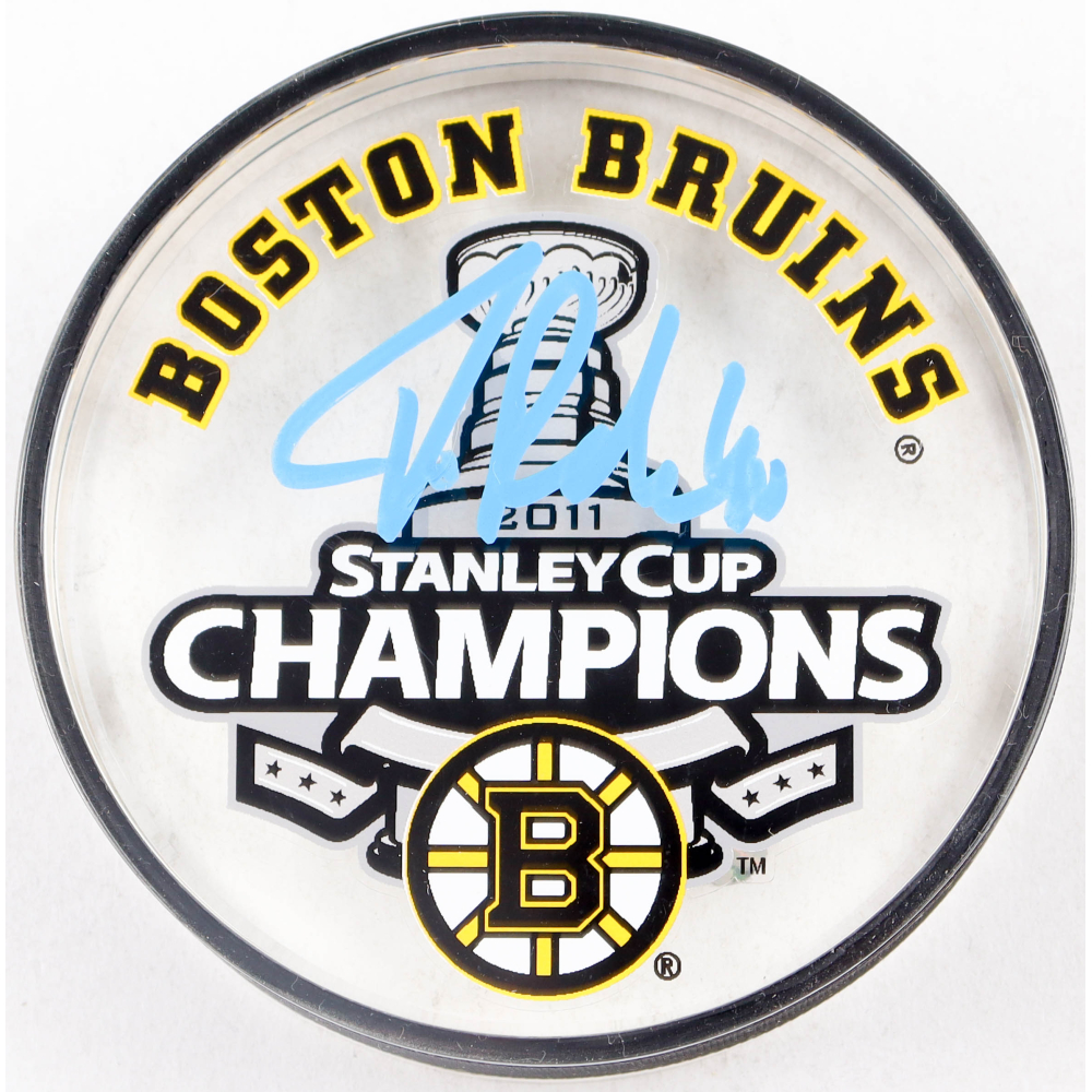 Tuuka Rask Signed Bruins Logo Acrylic Hockey Puck (Rask) | Pristine Auction