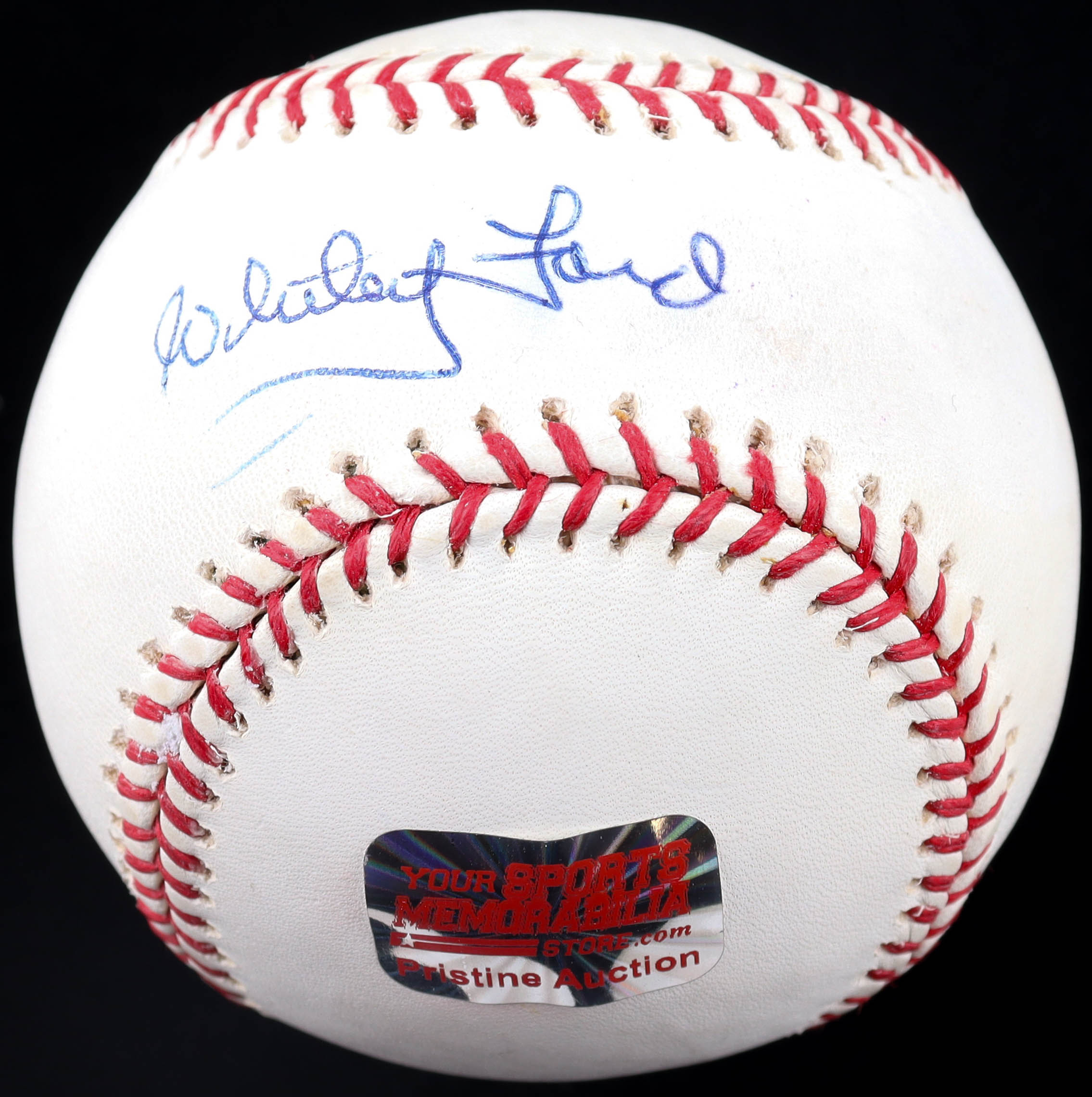 Whitey Ford Signed OML Baseball (YSMS) | Pristine Auction