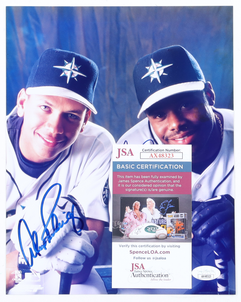 Alex Rodriguez & Ken Griffey Jr. Signed Mariners 8x10 Photo (JSA ...