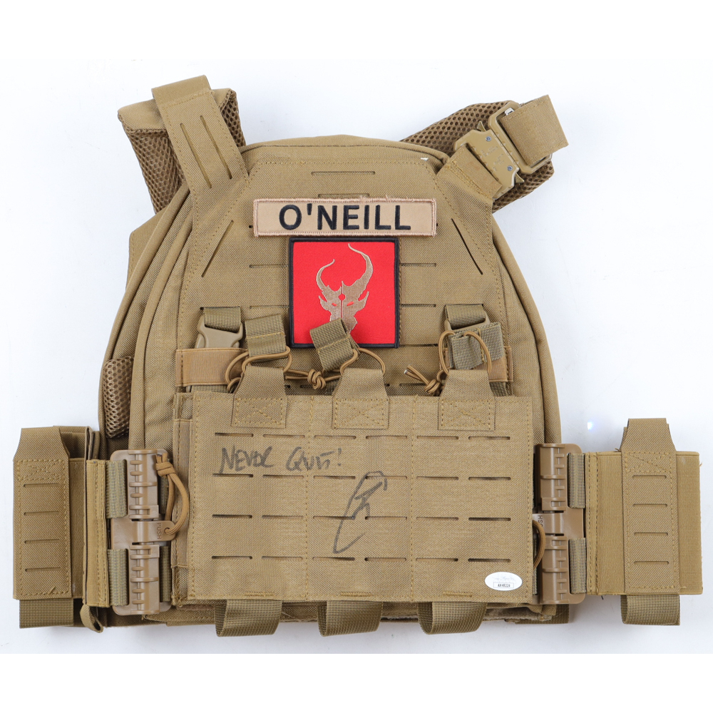 Robert O'Neill Signed Navy SEAL Tactical Vest Inscribed "Never Quit ...