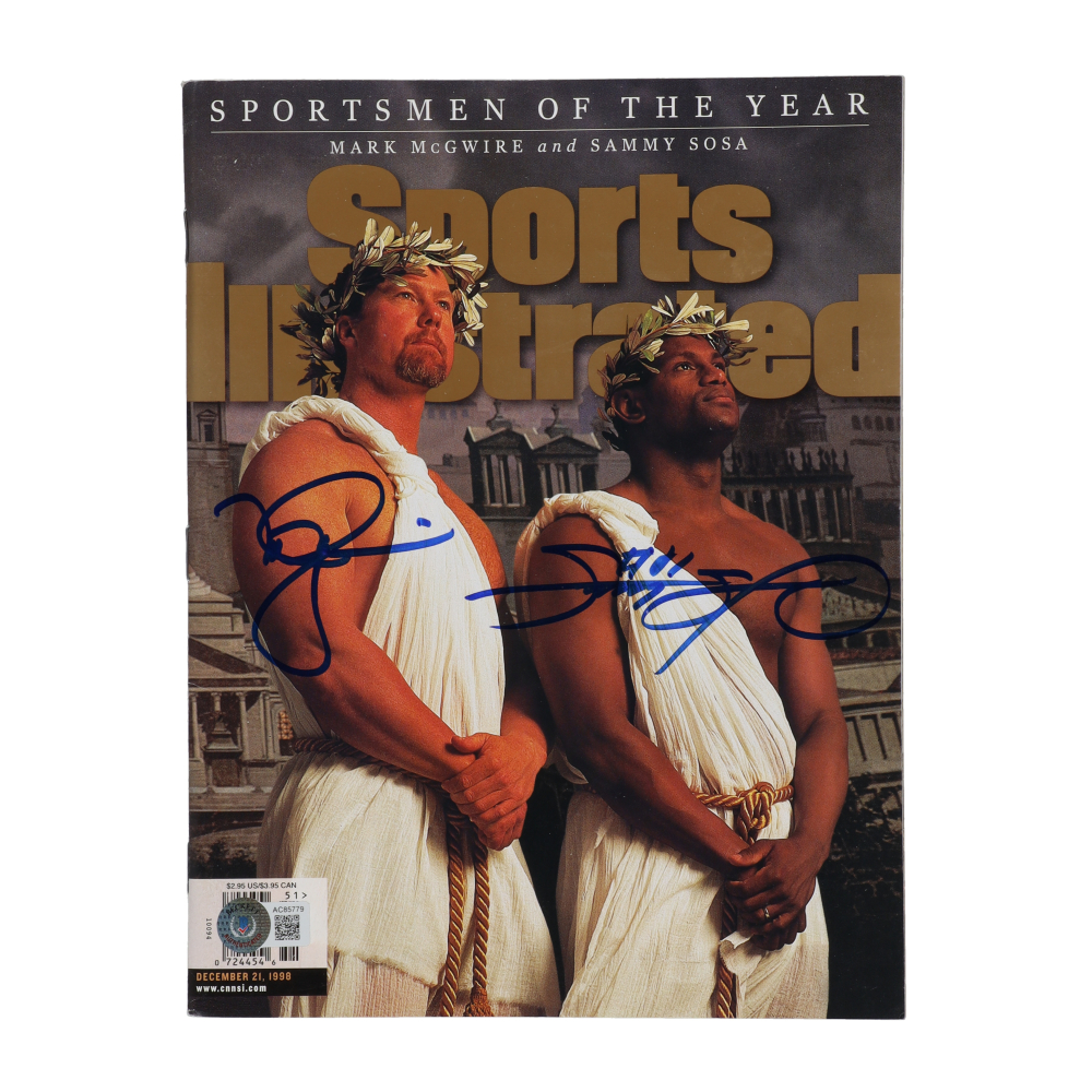 Sammy Sosa & Mark McGwire Signed 1998 "Sports Illustrated" Magazine ...