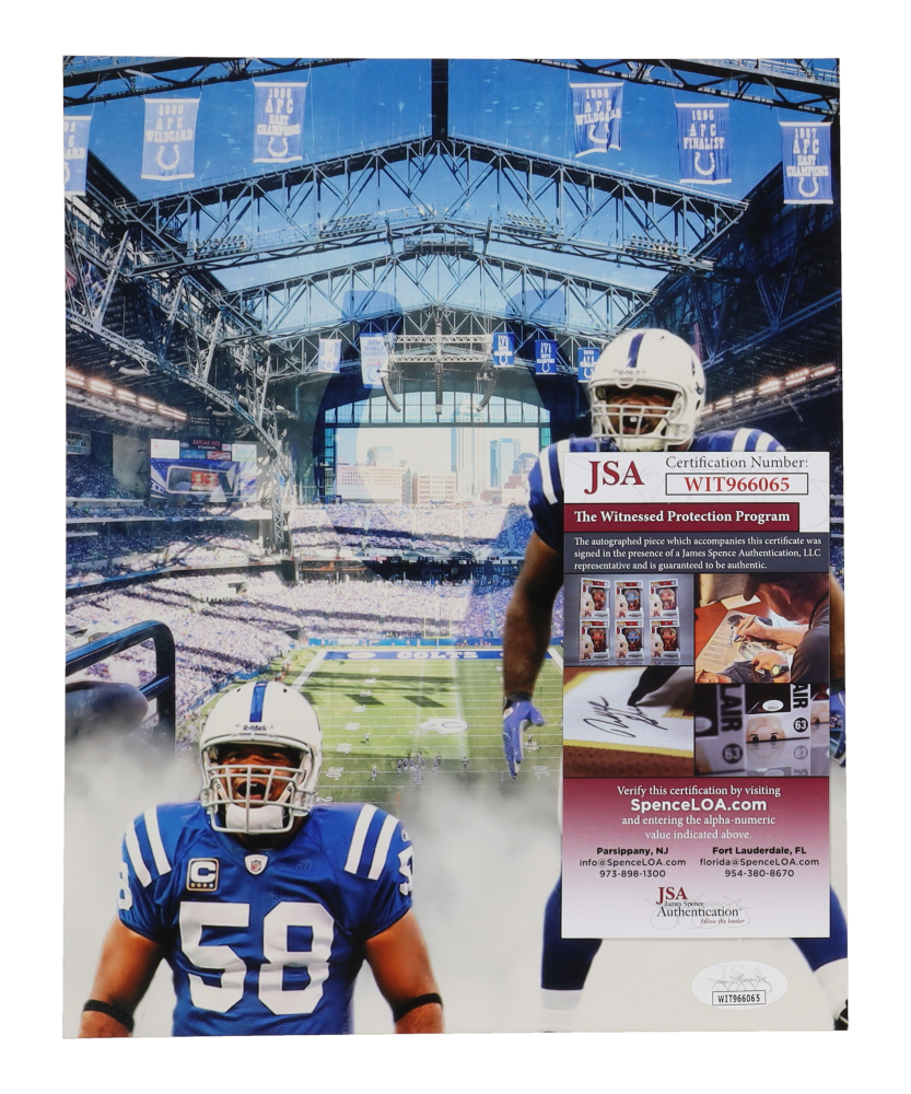 Gary Brackett Signed Colts 8x10 Photo (JSA) | Pristine Auction
