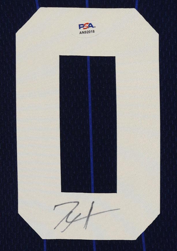 Tyrese Haliburton Signed Pacers All-Star Game Custom Framed Jersey ...
