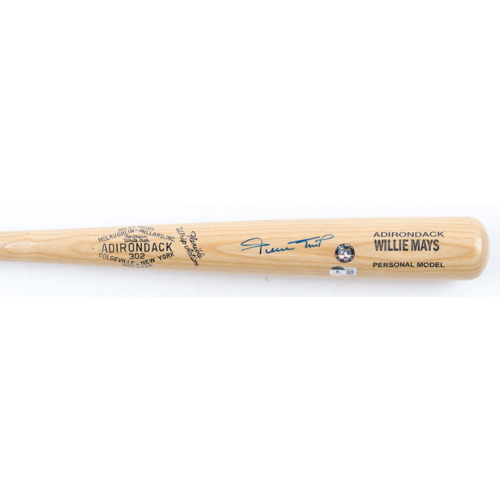 Willie Mays Signed Adirondack Personal Model Baseball Bat (Beckett ...