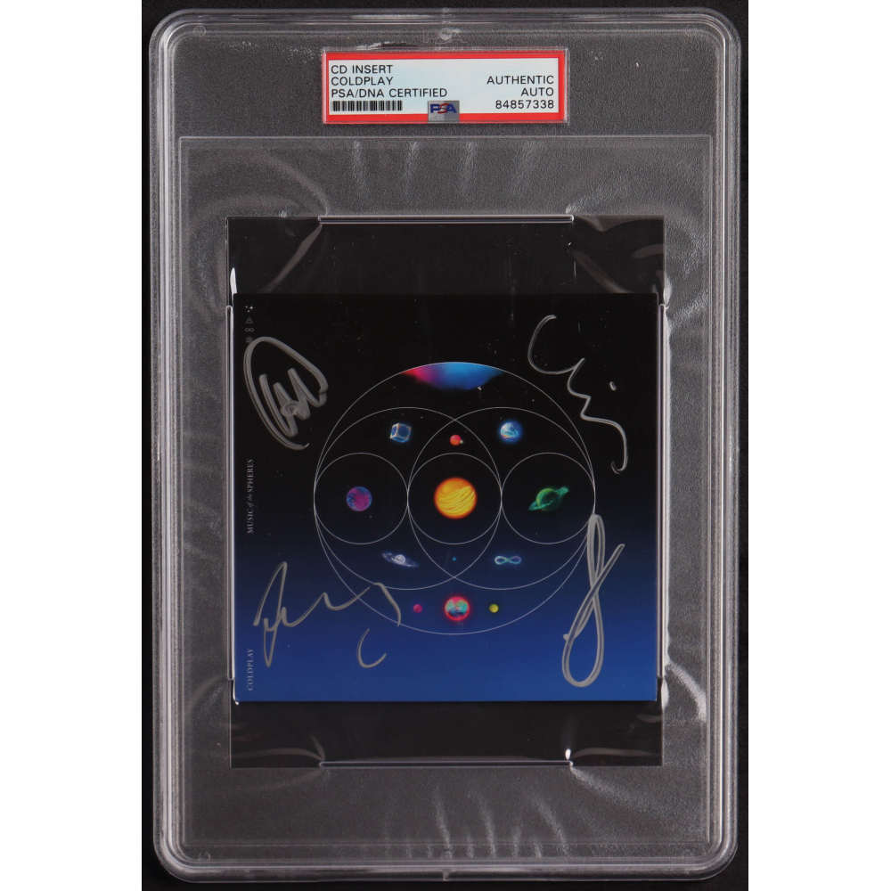 Coldplay Signed "Music of the Spheres" CD Insert (PSA) | Pristine Auction