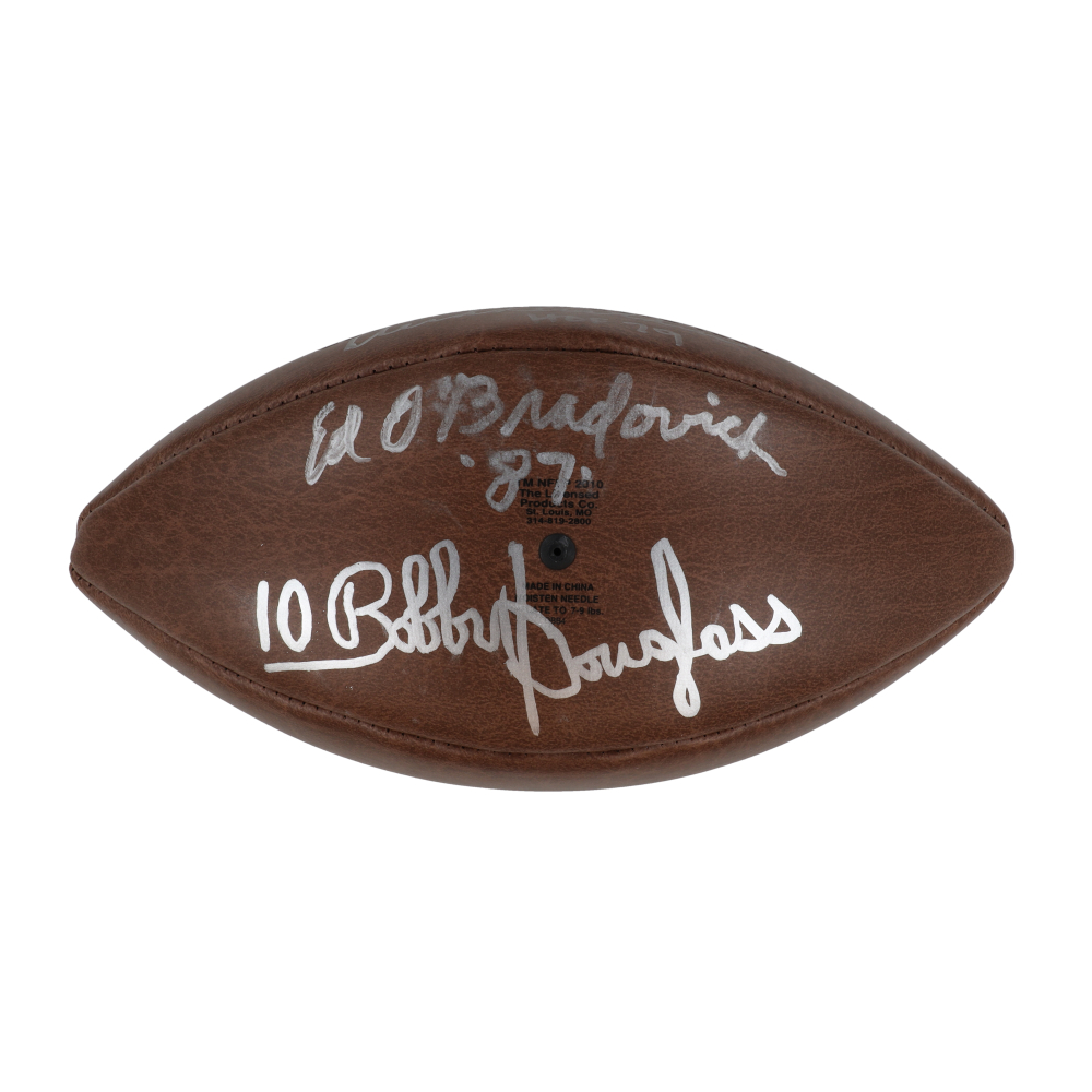 Bears Logo Football Signed by (4) with Dick Butkus, Gale Sayers, Bobby ...