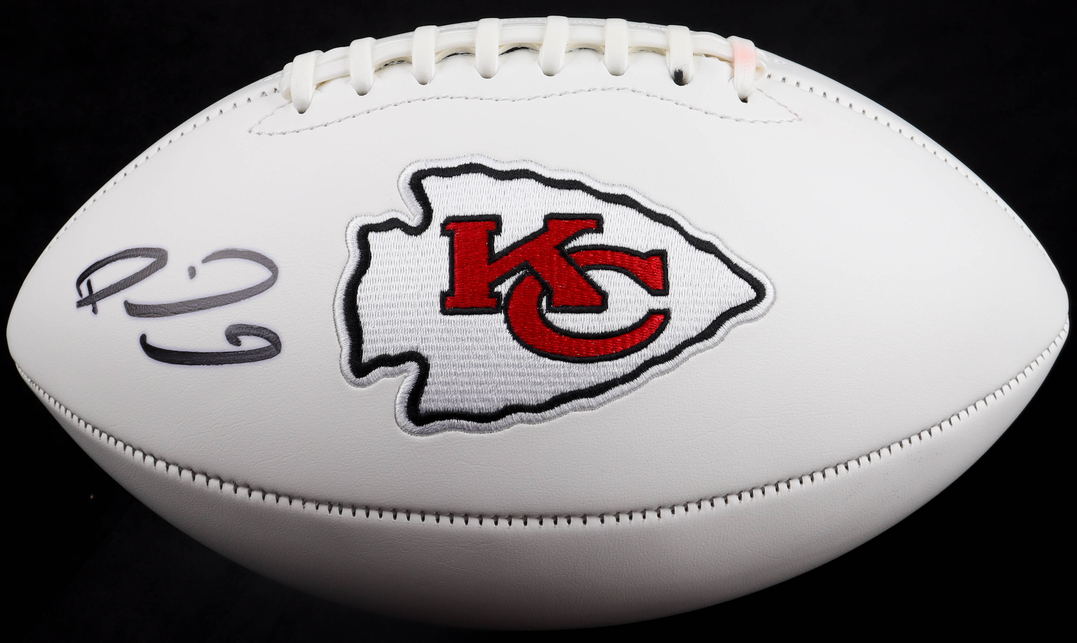 Patrick Mahomes Signed Chiefs Logo Football (Fanatics) | Pristine Auction