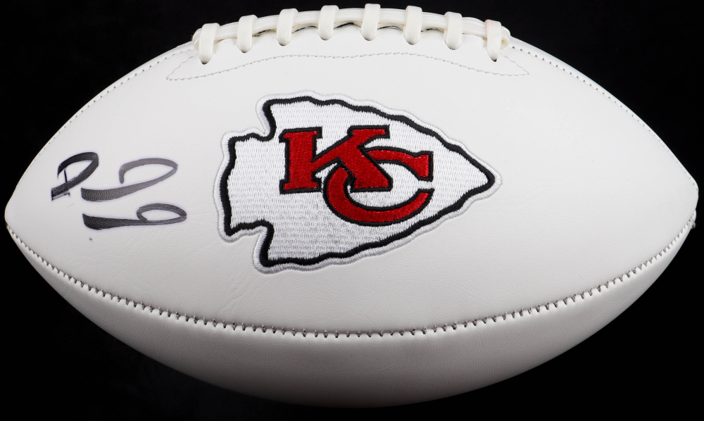 Patrick Mahomes Signed Chiefs Logo Football (Fanatics) | Pristine Auction
