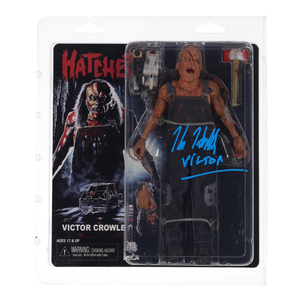 Kane Hodder Signed "Hatchet" Victor Crowley 8" Figure Inscribed "Victor ...
