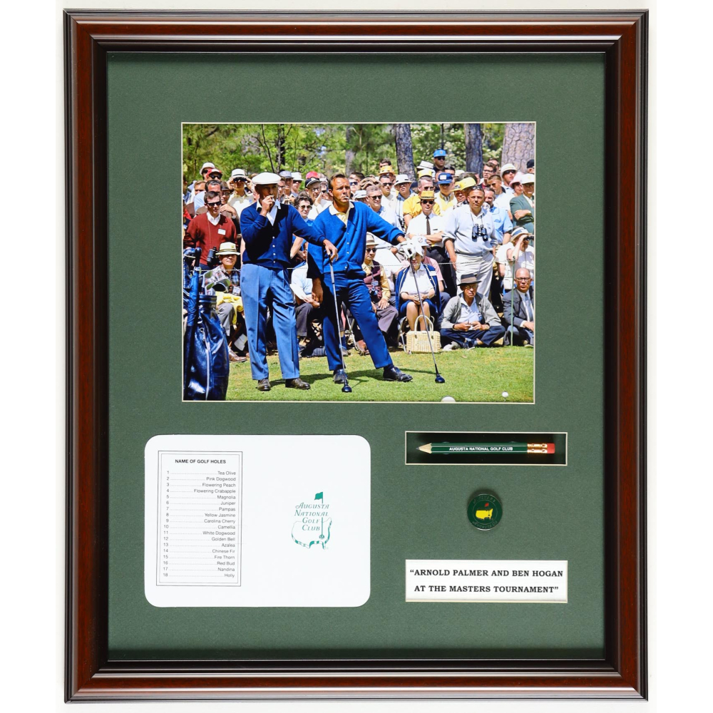 Arnold Palmer & Ben Hogan Custom Framed Print Display with Masters ...