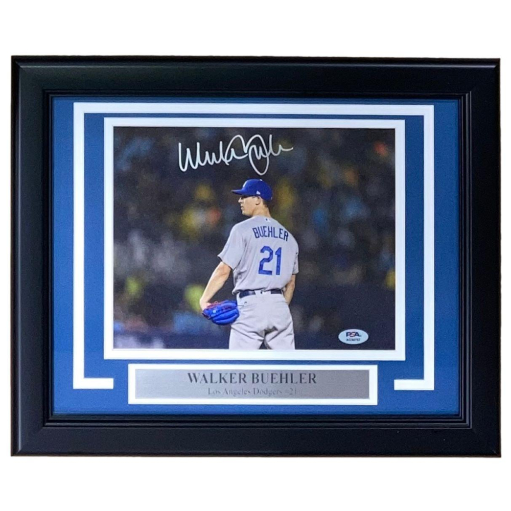 Walker Buehler Signed Dodgers Custom Framed Photo (PSA) | Pristine Auction