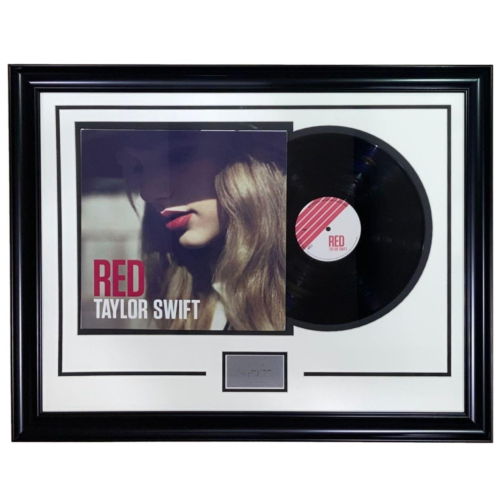 Taylor Swift "Red" Custom Framed Vinyl Record Album Cover with Laser ...