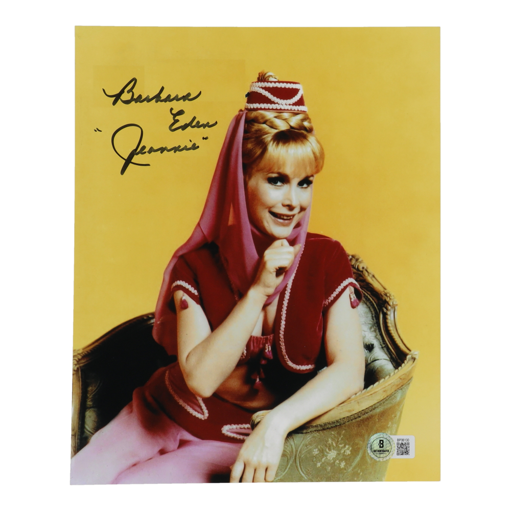 Barbara Eden Signed "I Dream Of Jeannie" 8x10 Photo Inscribed "Jeannie" (Beckett) | Pristine Auction
