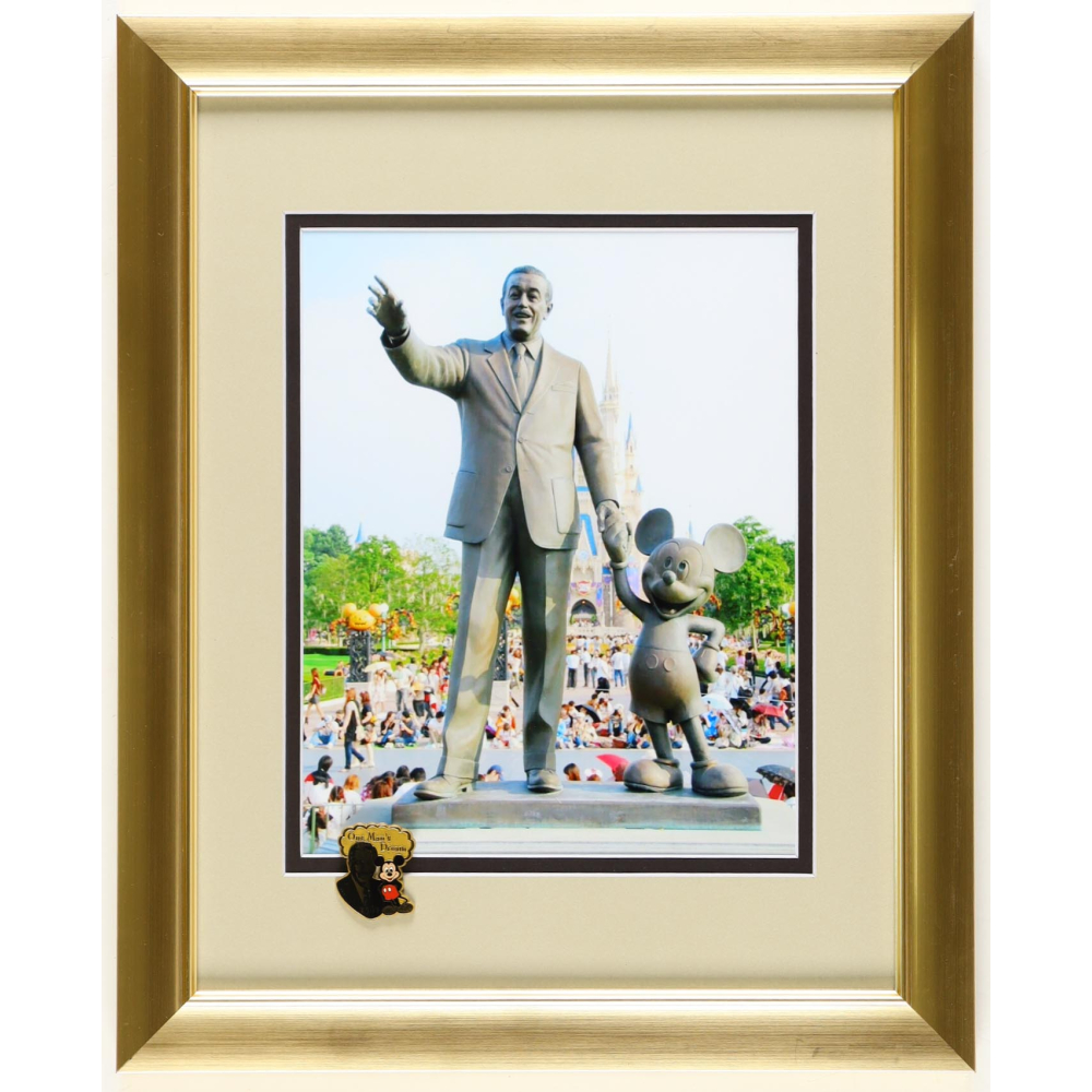 Walt Disney World Custom Framed Photo with Mickey Mouse Pin | Pristine ...