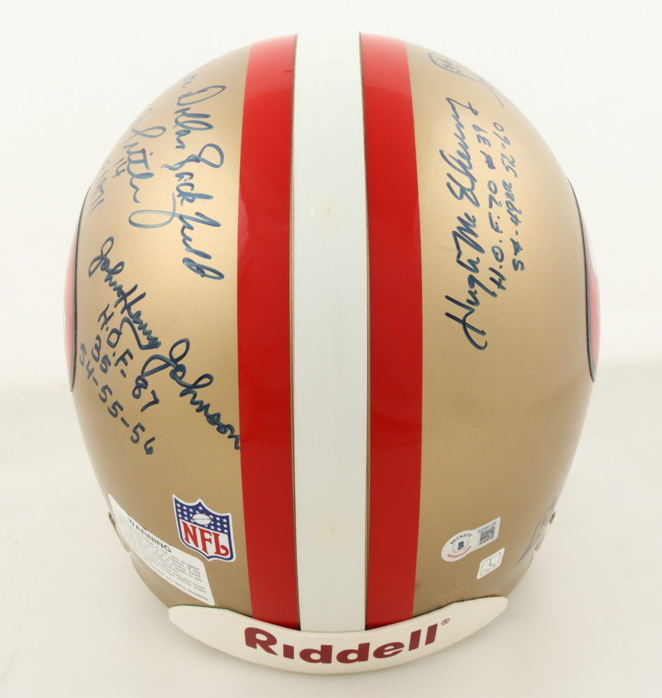 "The Million Dollar Backfield" 49ers Full-Size Authentic On-Field ...