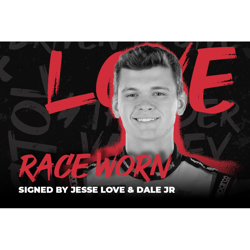 Jesse Love 2024 Bristol Race Worn & Signed Gloves | Also Signed by Dale ...